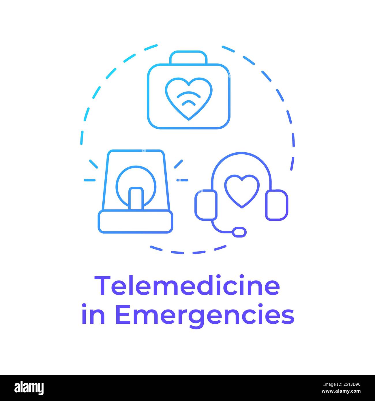 Telemedicine conceptual image Stock Vector Images - Alamy