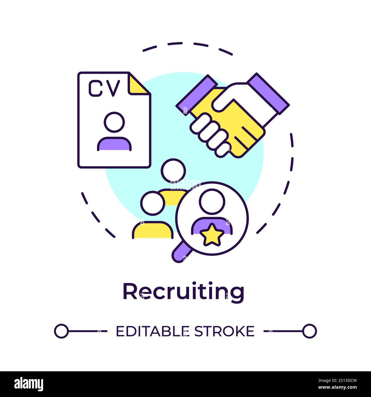 Talent management multi color concept icon Stock Vector Image & Art - Alamy