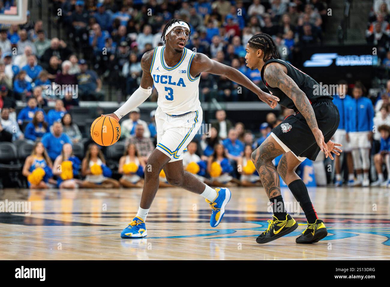 UCLA Bruins guard Eric Dailey Jr. (3) is defended by Gonzaga Bulldogs ...