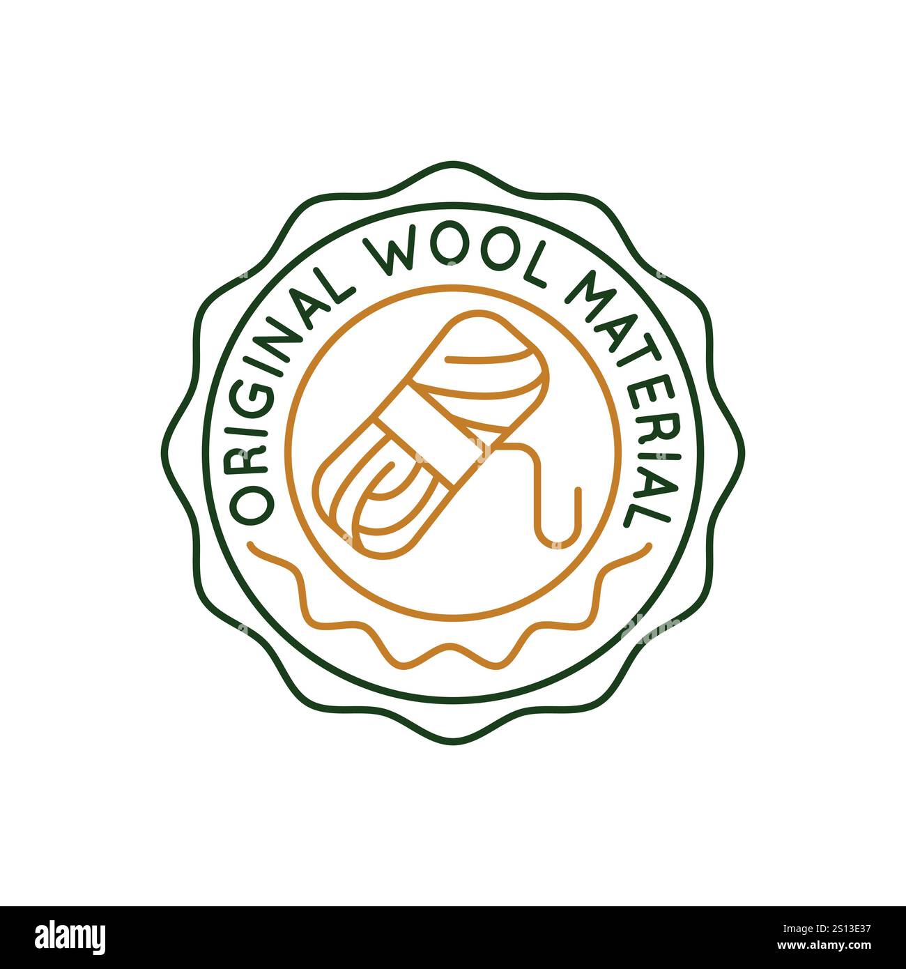 Simple Logo with Original Wool Icon Stock Vector Image & Art - Alamy
