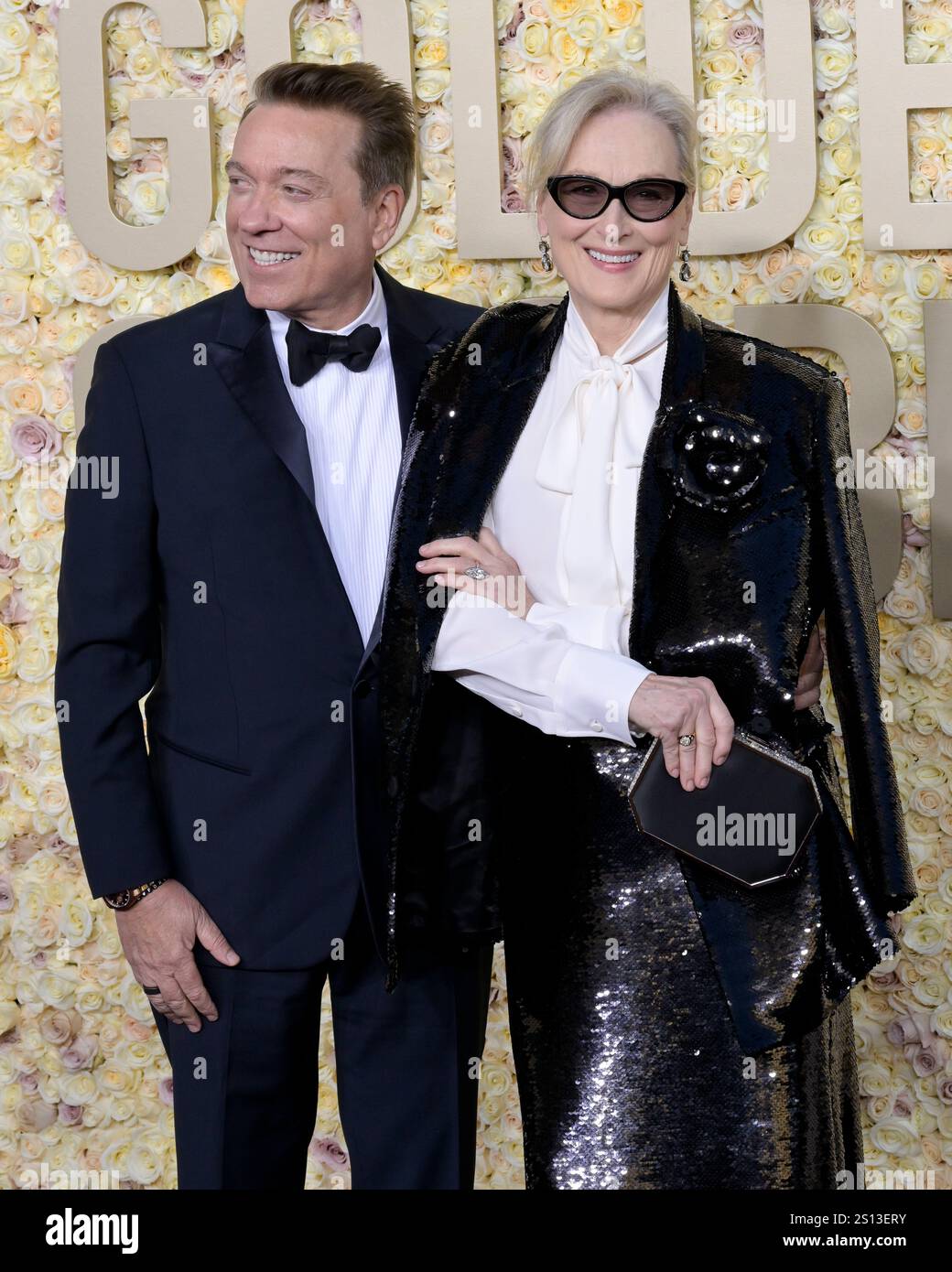 January 7, 2024, Beverly Hills, California, USA: Kevin Huvane and Meryl ...