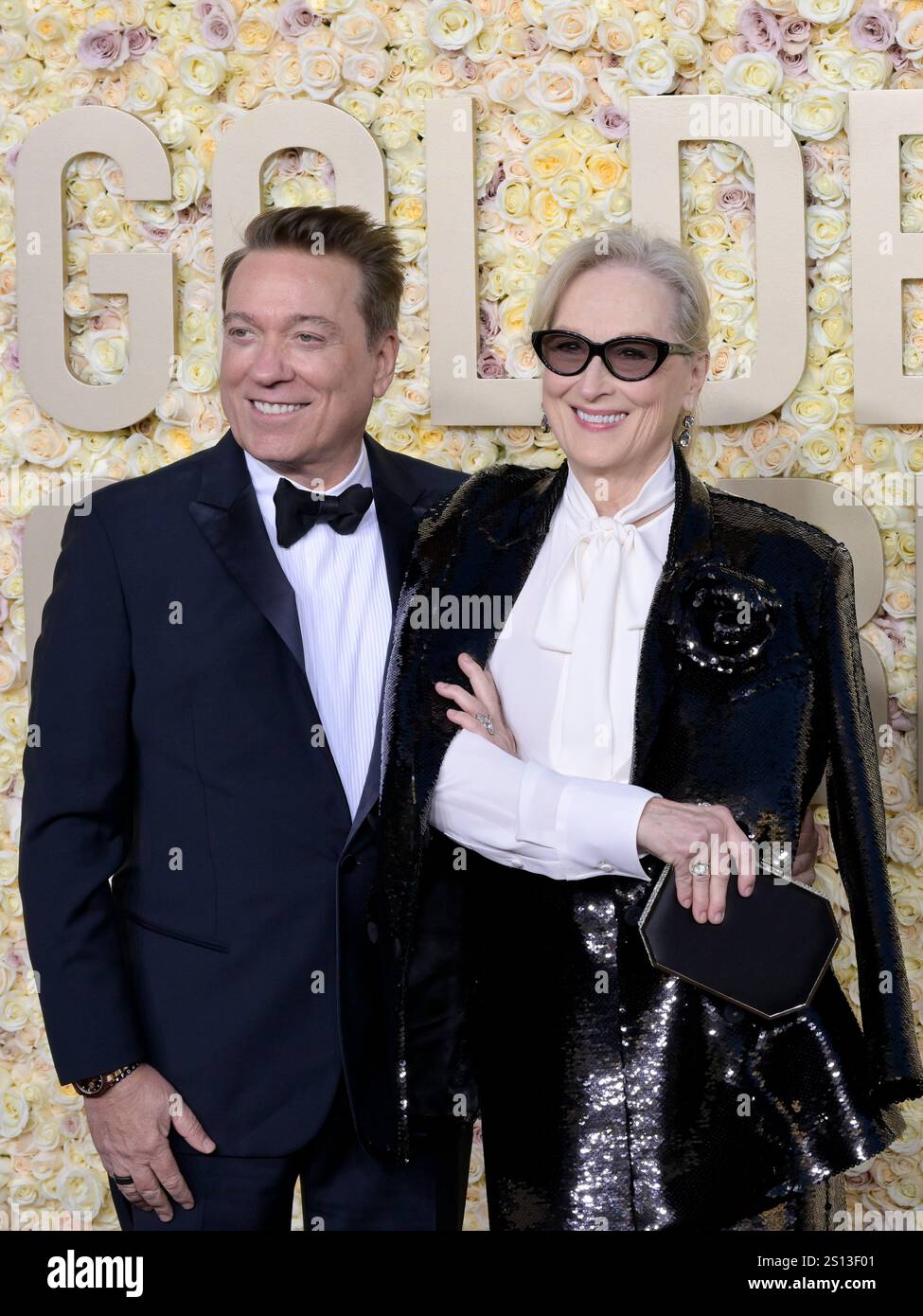 January 7, 2024, Beverly Hills, California, USA: Kevin Huvane and Meryl ...