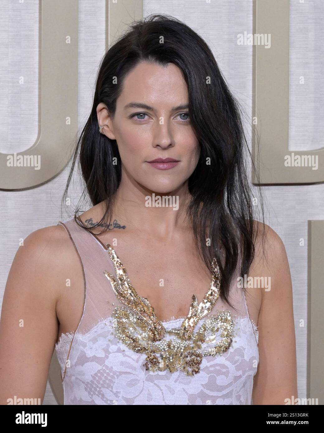 January 7, 2024, Beverly Hills, California, USA: Riley Keough attends ...