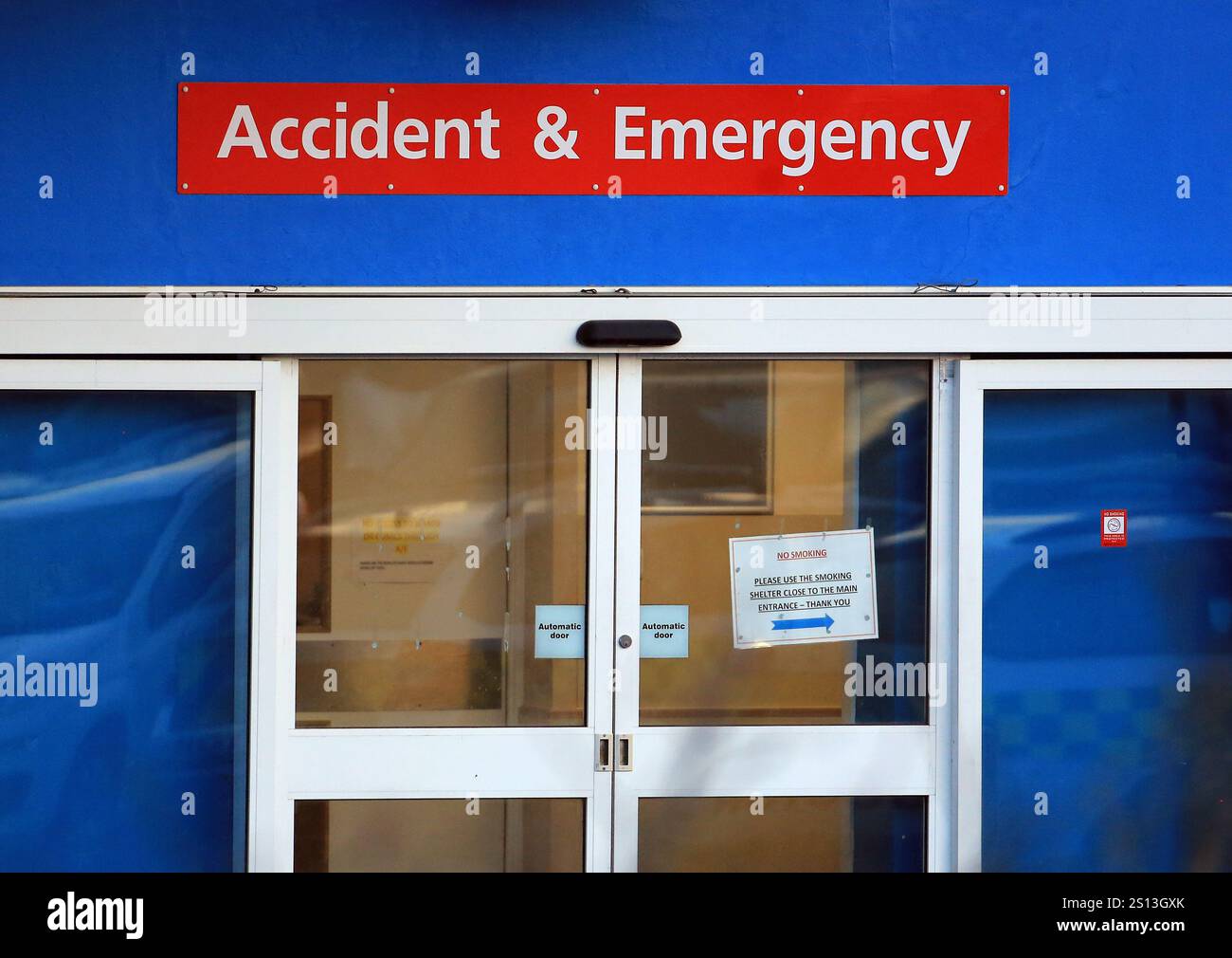 File photo dated 03/01/18 of a view of an entrance to an Accident and ...