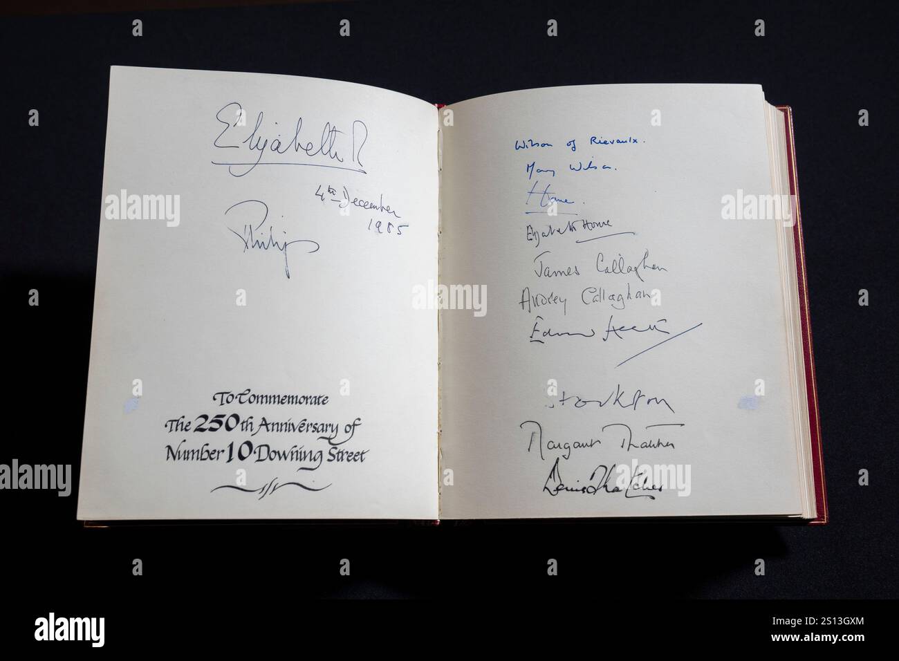The pages marking the 250th anniversary of Downing Street with ...