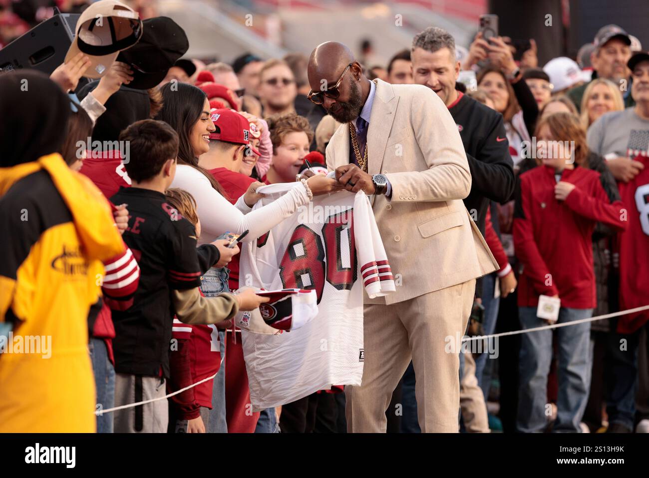 Former San Francisco 49ers wide receiver and NFL Hall of Famer Jerry ...
