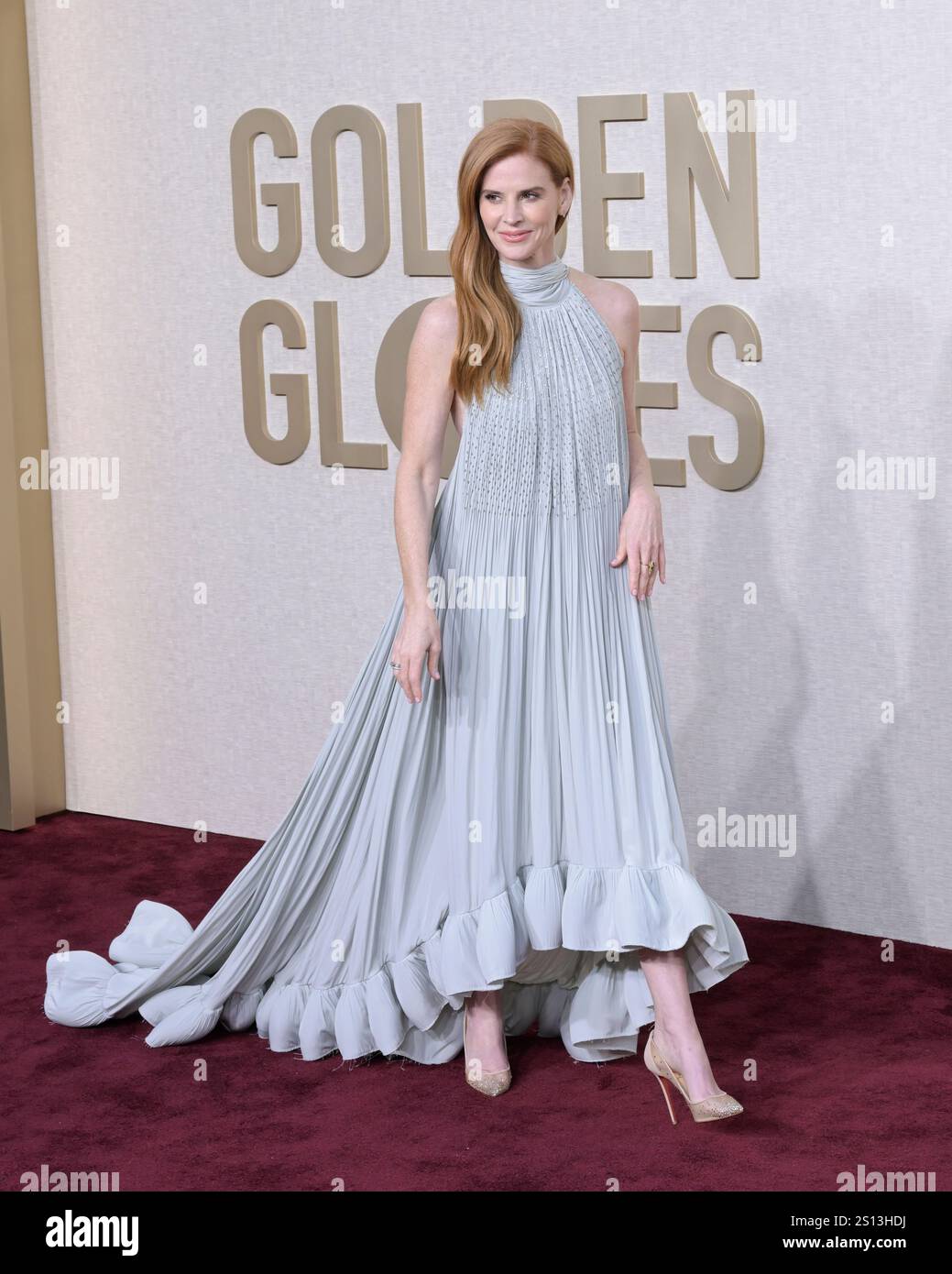 January 7, 2024, Beverly Hills, California, USA: Sarah Rafferty attends ...