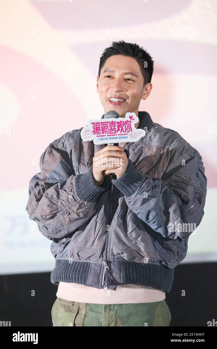 Hong Kong actor Sun Yang attends an activity in Shenyang City ...