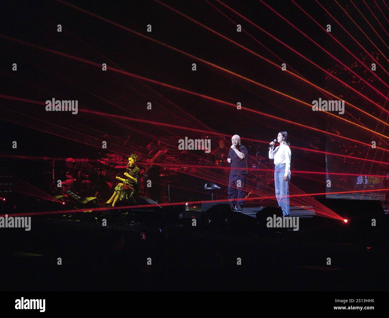 Chinese singer Dao Lang holds a concert in Beijing, China, 28 December ...