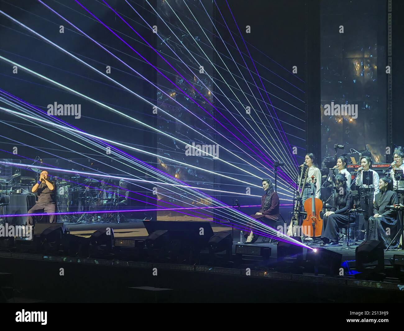 Chinese singer Dao Lang holds a concert in Beijing, China, 28 December ...