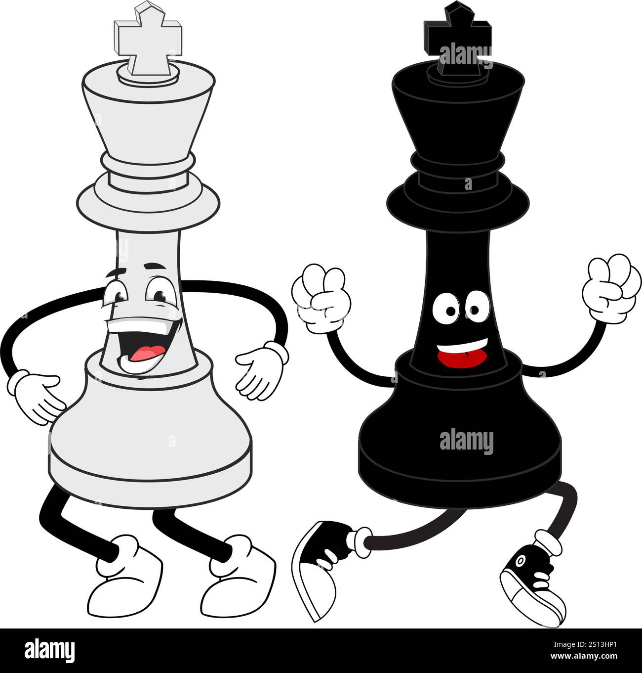 King Chess Piece Illustration Stock Vector Image & Art - Alamy
