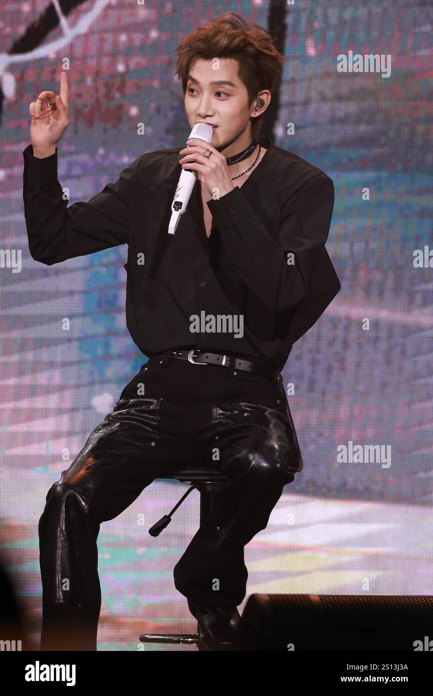 Chinese singer and actor Fan Shiqi holds a concert in Shanghai, China ...