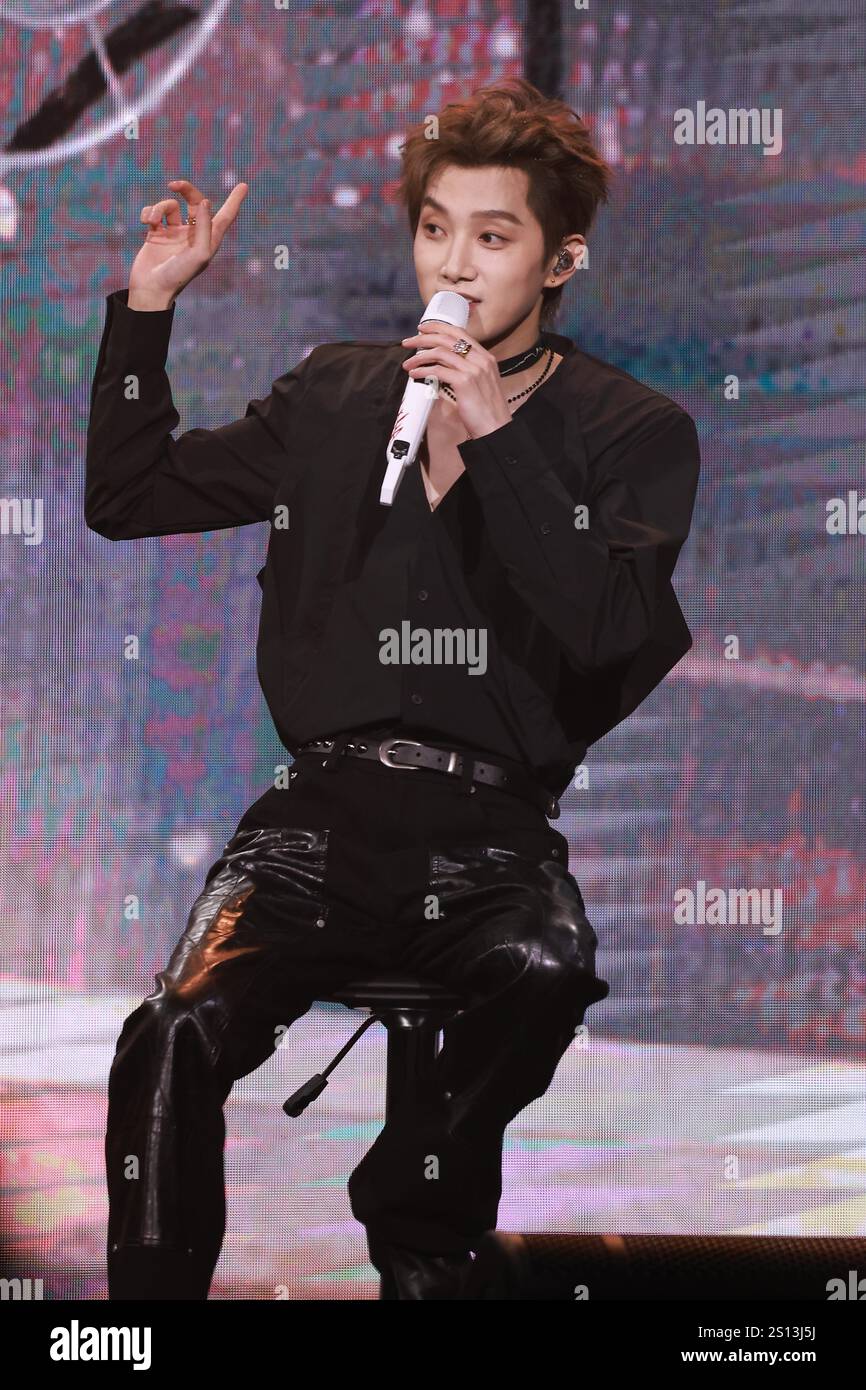 Chinese singer and actor Fan Shiqi holds a concert in Shanghai, China ...