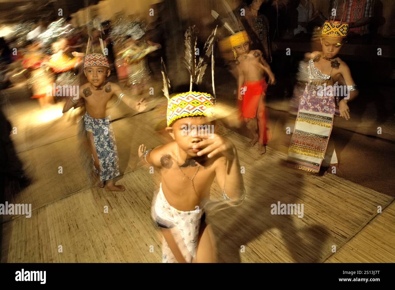 Children in traditional attires performing welcome dance during an ...