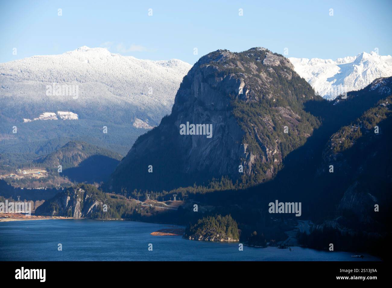 View of Stawamus Chief Provincial Park and Mount Garibaldi Provincial ...