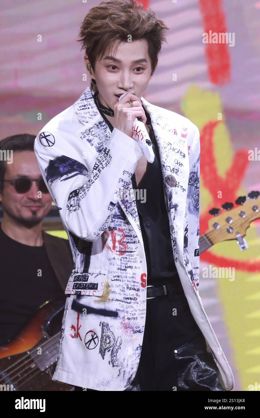 Chinese singer and actor Fan Shiqi holds a concert in Shanghai, China ...