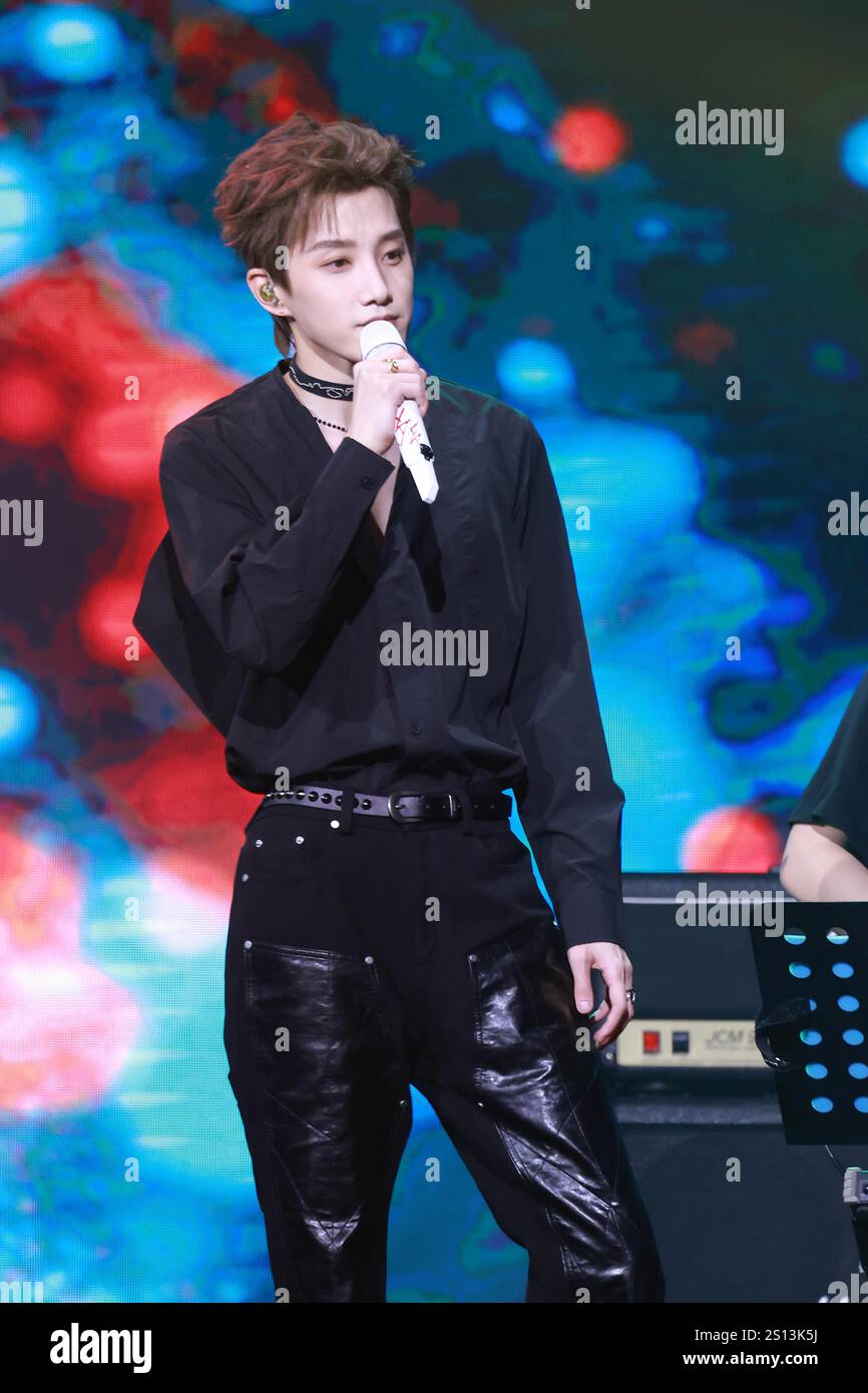 Chinese singer and actor Fan Shiqi holds a concert in Shanghai, China ...
