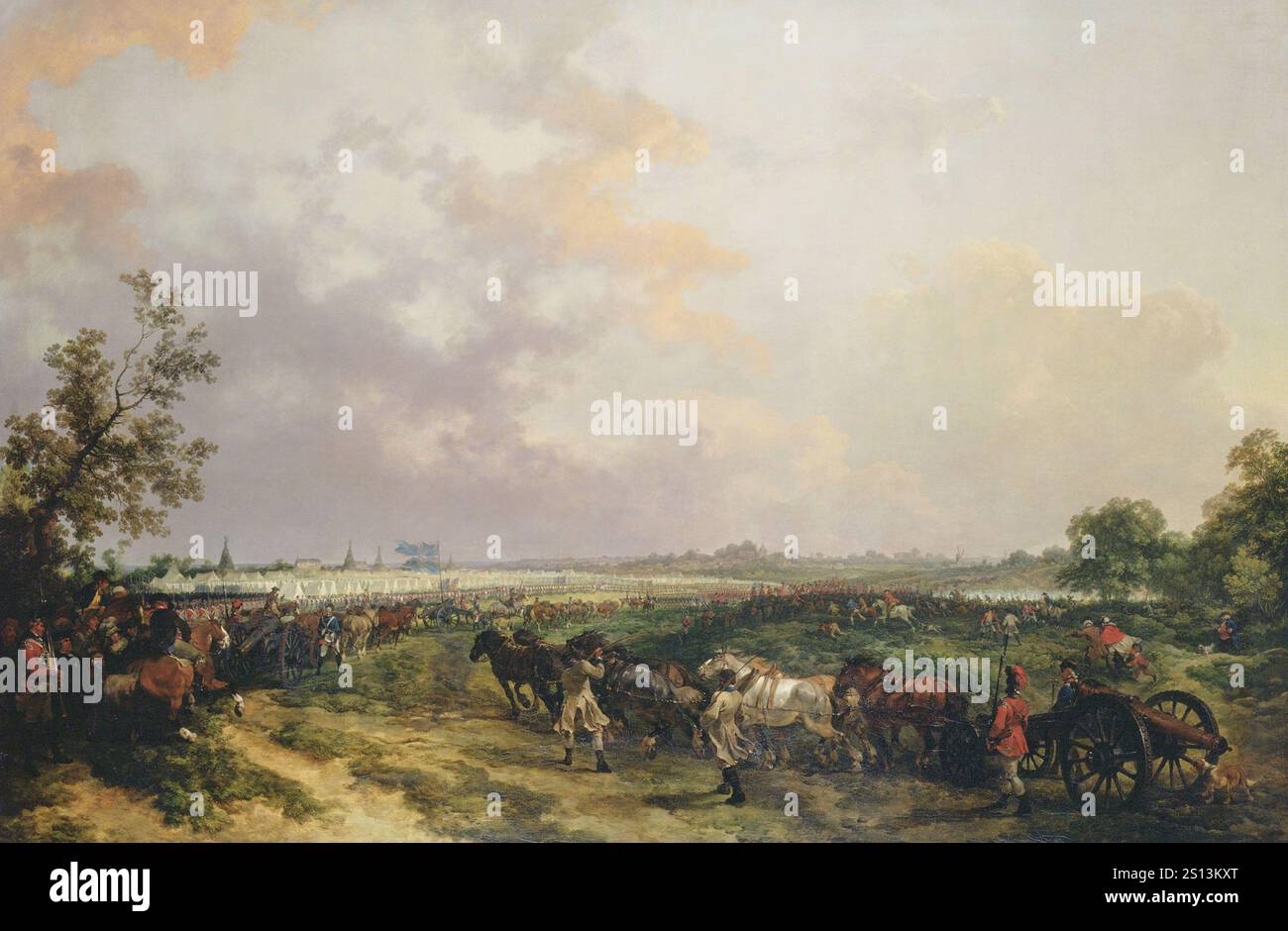 Philipp Jakob de Loutherbourg (1740-1812) - Warley Camp, The Review ...