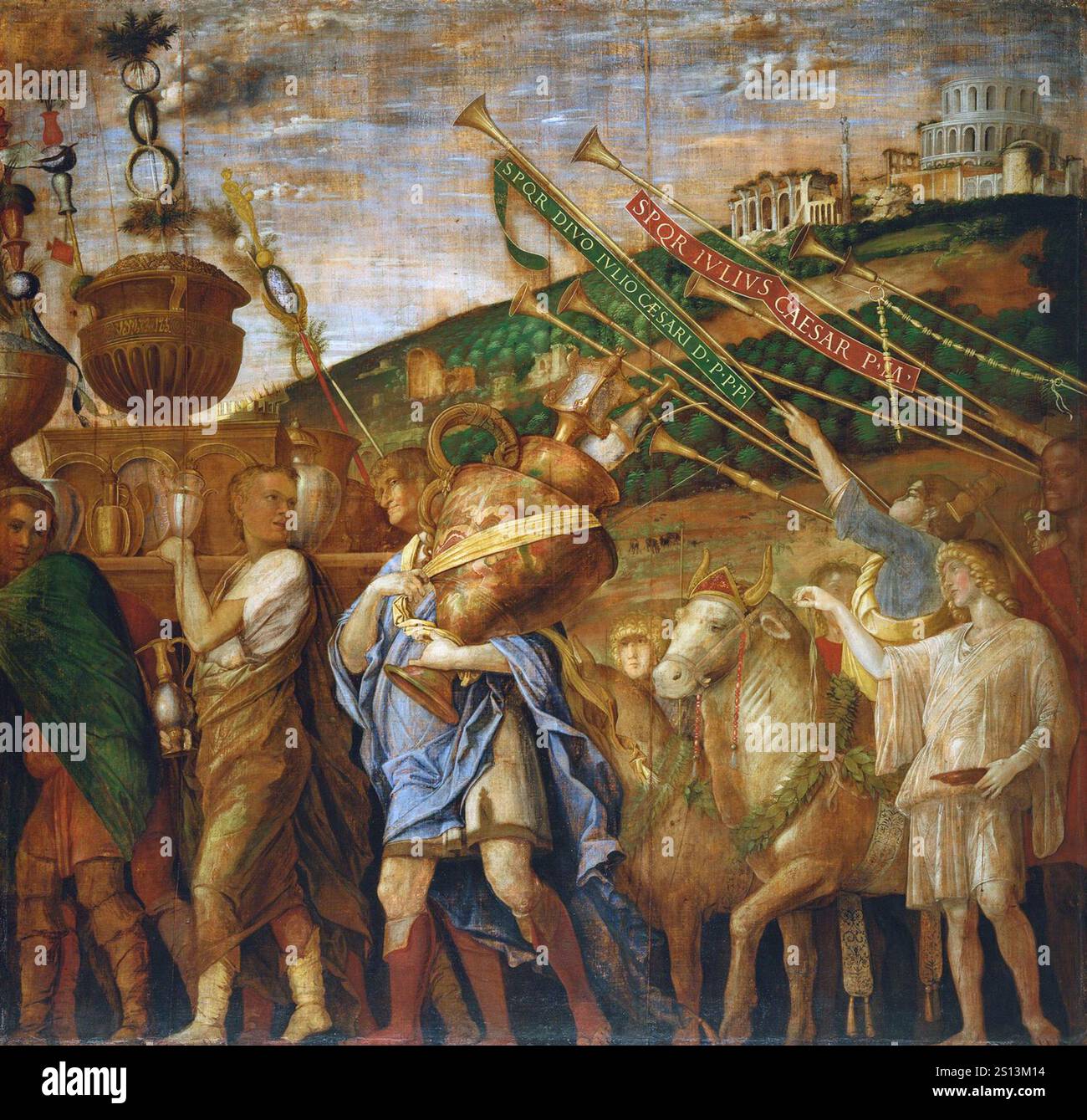 The Triumphs of Caesar are a series of nine large paintings created by ...