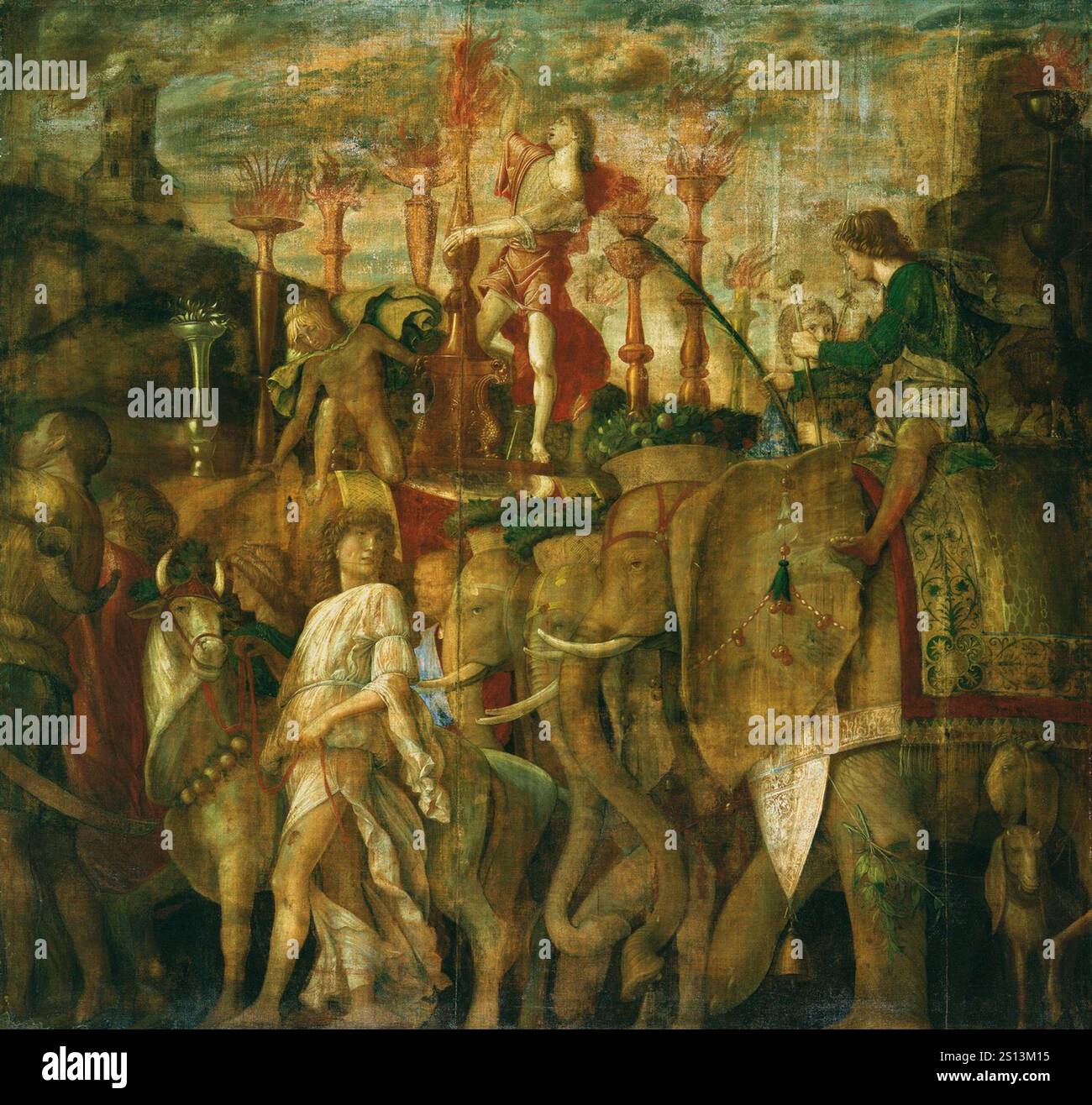 The Triumphs of Caesar are a series of nine large paintings created by ...