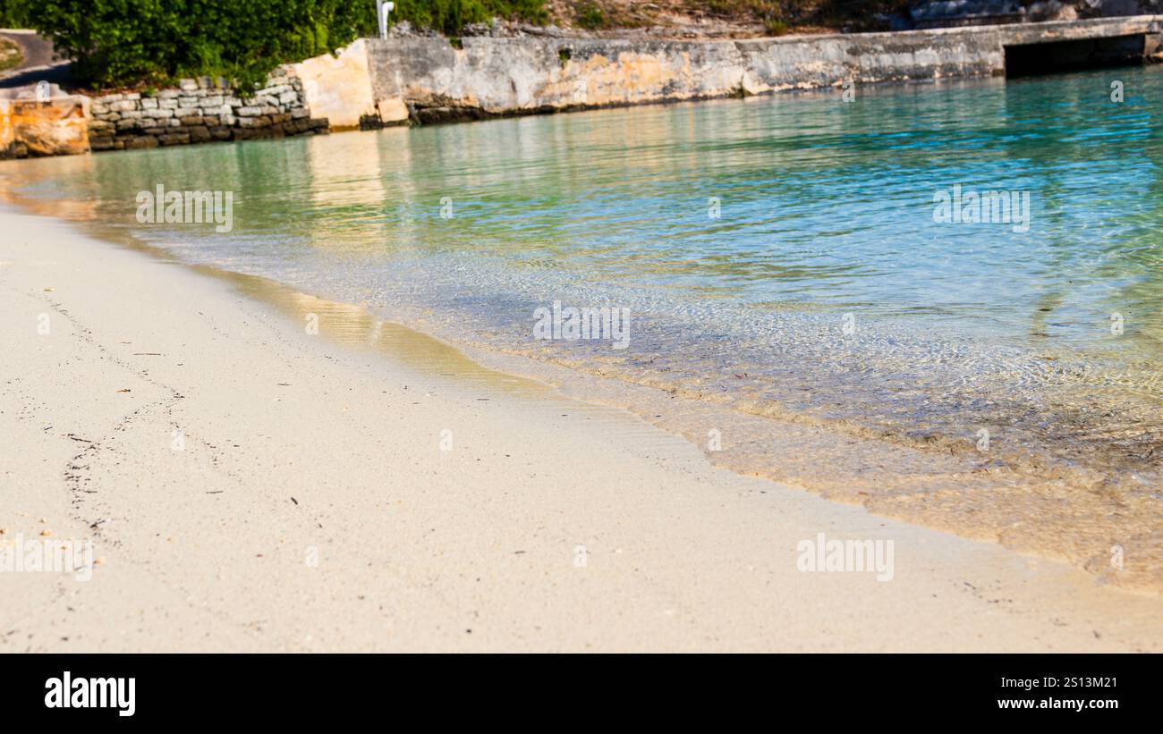 Horseshoe Bay Beach and Deep Bay Beach in Hamilton, Bermuda Stock Photo ...
