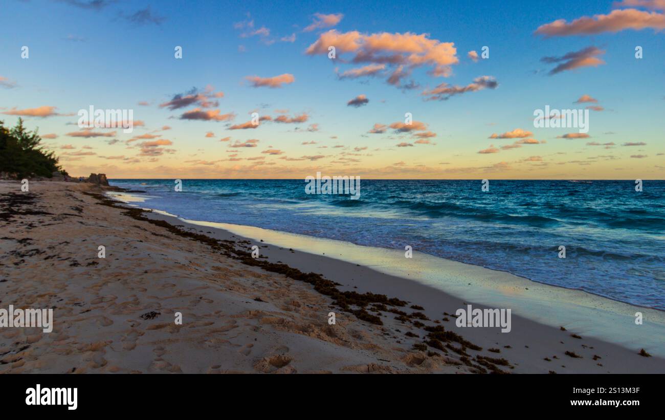 Horseshoe Bay Beach and Deep Bay Beach in Hamilton, Bermuda Stock Photo ...
