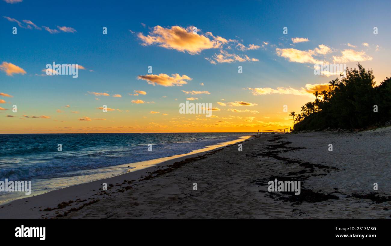 Horseshoe Bay Beach and Deep Bay Beach in Hamilton, Bermuda Stock Photo ...