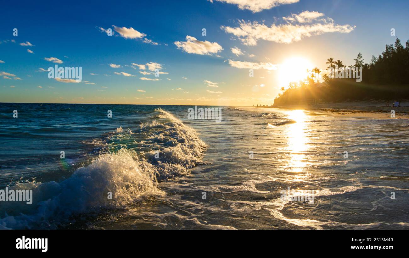 Horseshoe Bay Beach and Deep Bay Beach in Hamilton, Bermuda Stock Photo ...
