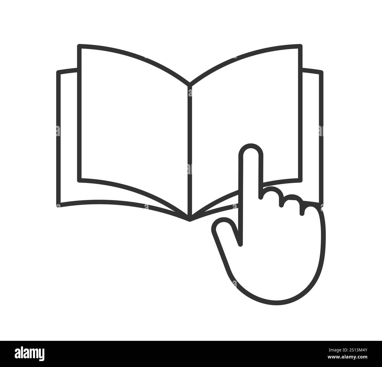 Read manual symbol Black and White Stock Photos & Images - Alamy
