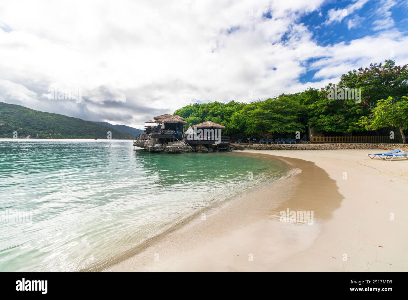 Labadee exotic tropical beach, Haiti, Caribbean Sea Stock Photo - Alamy
