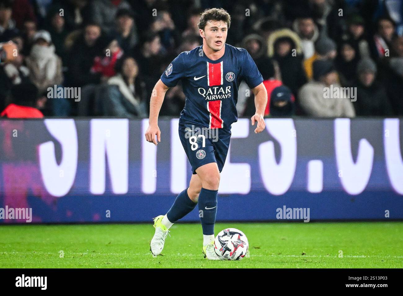 Paris, France. 22nd Nov, 2024. Joao NEVES of PSG during the French ...
