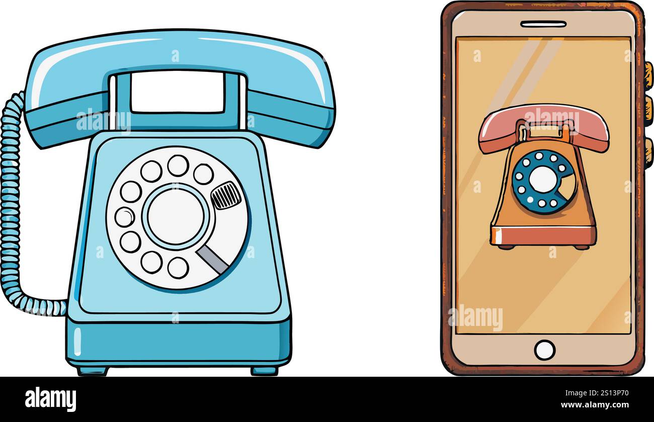 Digital versus analog Stock Vector Images - Alamy