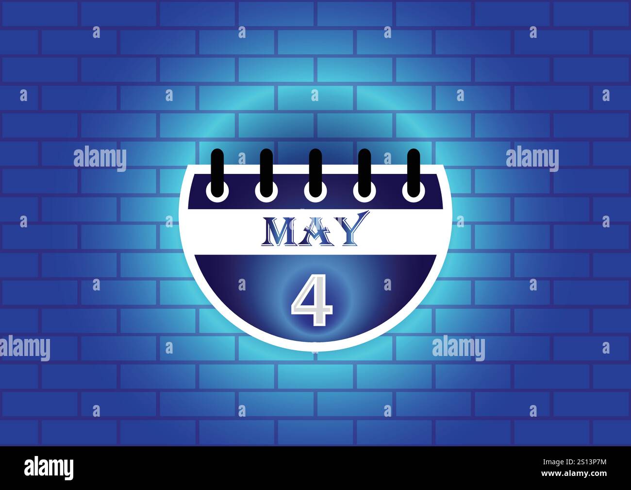 A digital illustration of a calendar page showing May 4th. The page is ...
