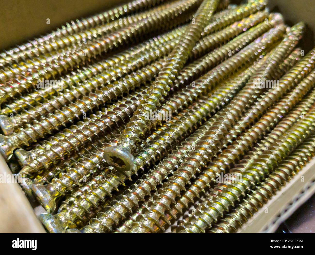 Concrete screws for fixing door and window frames Stock Photo - Alamy