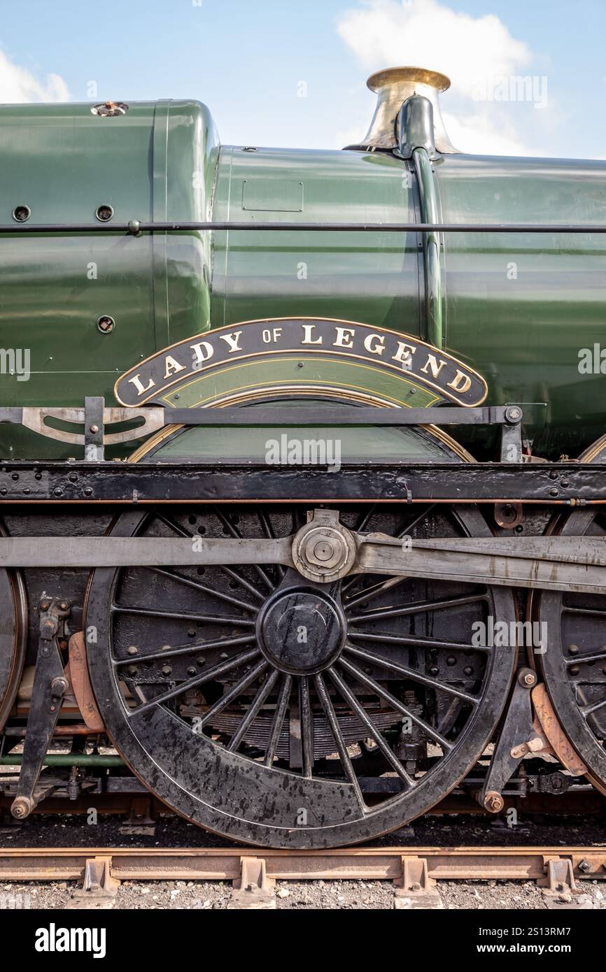 nameplate of GWR 'Saint' 4-6-0 No. 2999 'Lady of Legend', Didcot ...