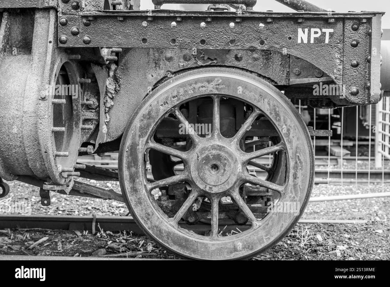 Derelict steam railway engine hi-res stock photography and images - Alamy