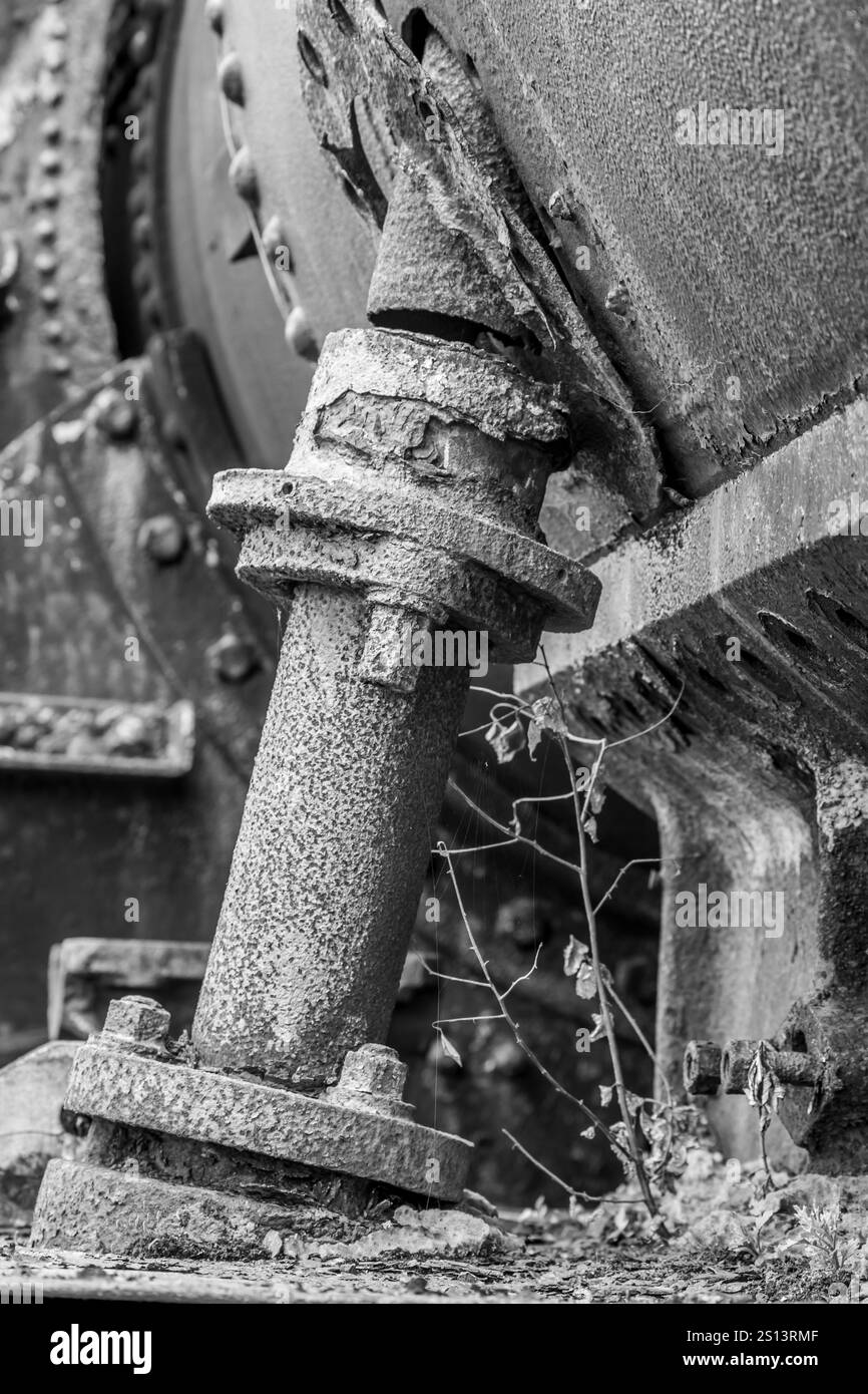 Heritage steam railway engine Black and White Stock Photos & Images - Alamy