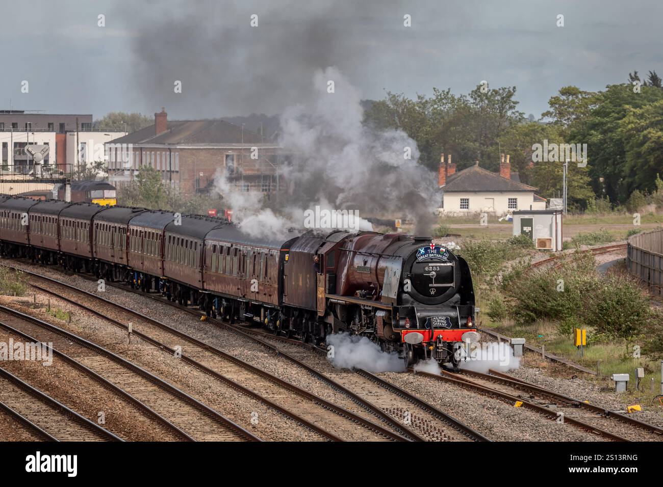 LMS 'Duchess' 4-6-2 No. 6233 'Duchess of Sutherland' departs from ...