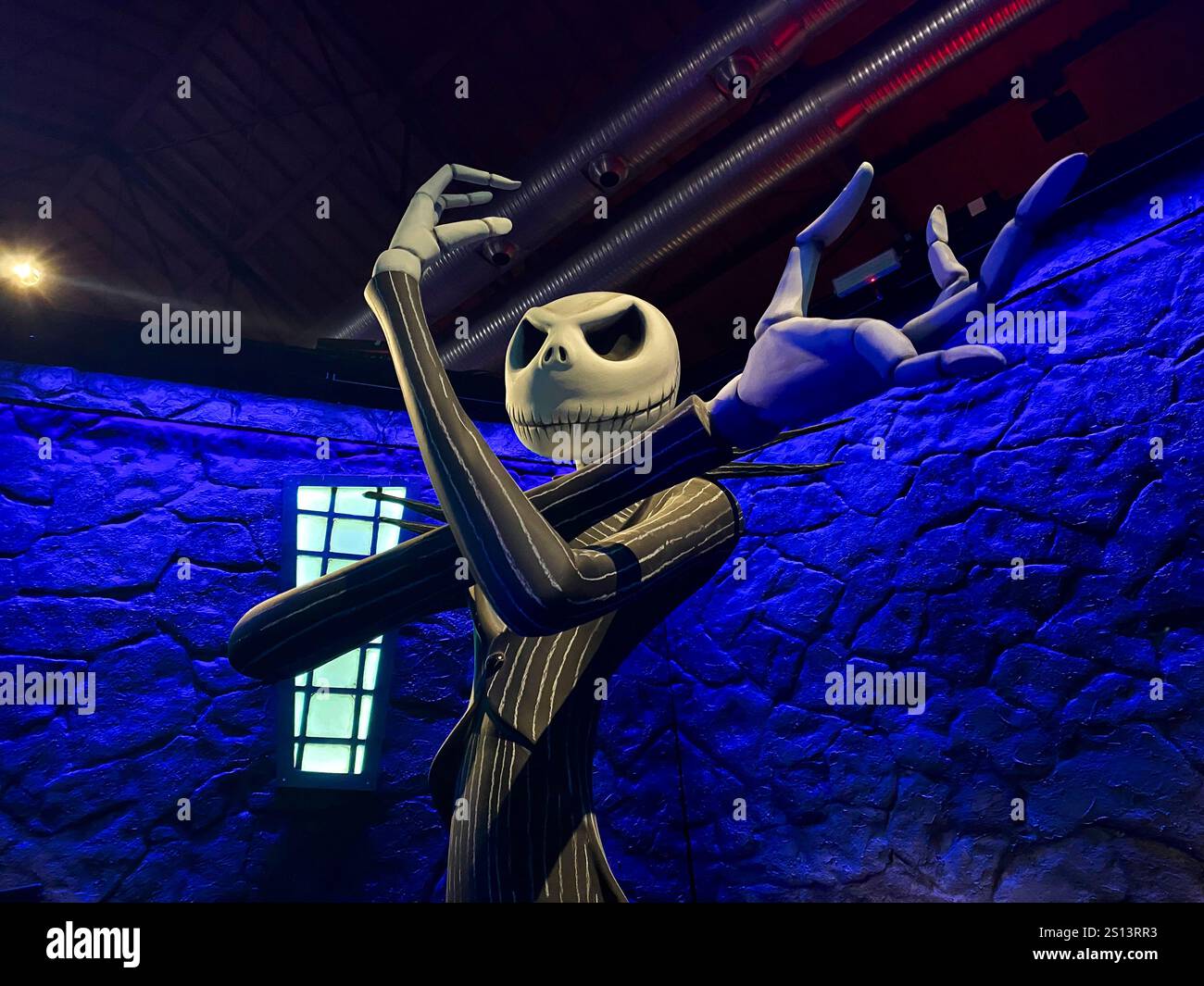 Milano, Italy. 30th Dec, 2024. The statue of Nightmare Before Christmas ...