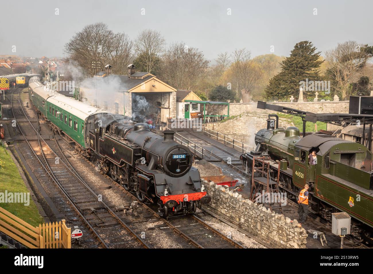 BR Standard Class 4 2-6-4T No. 80104 (running as 80126), Swanage ...