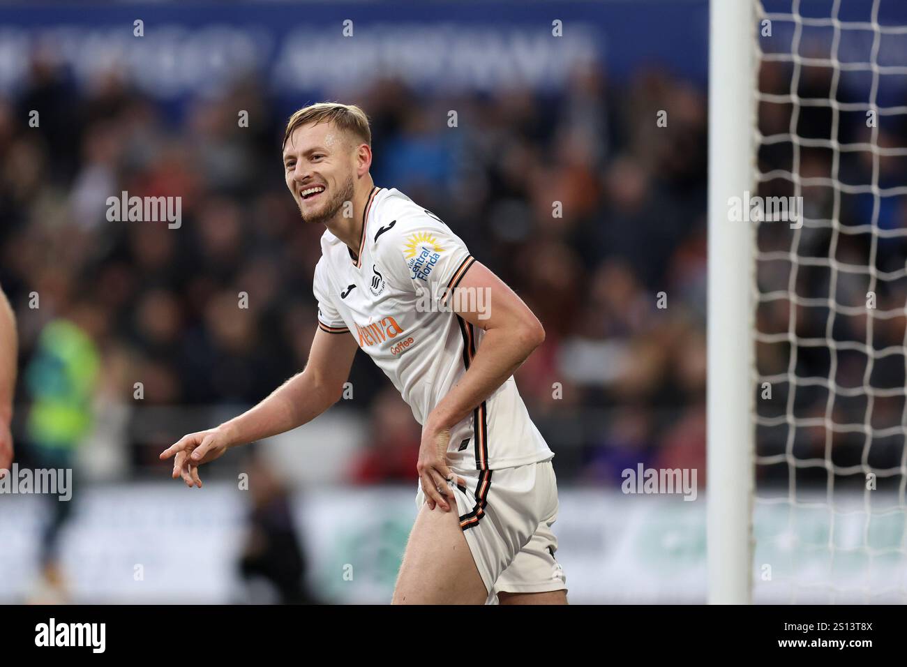 Harry Darling of Swansea City looks on. EFL Skybet championship match ...