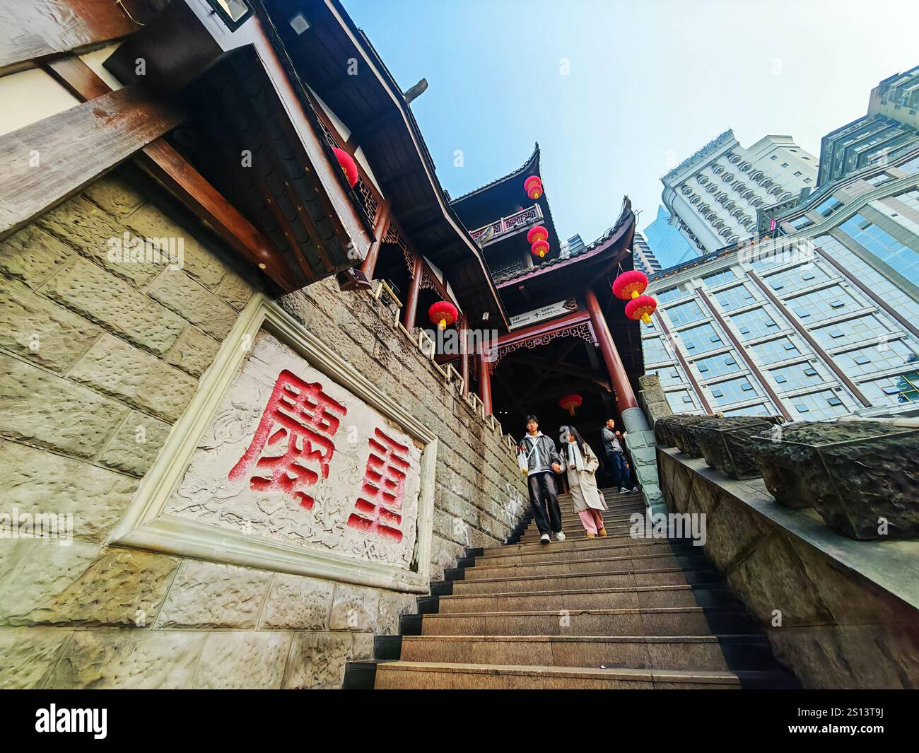Hongya Cave (Hong Ya Dong) is a traditional ''stilted building ...