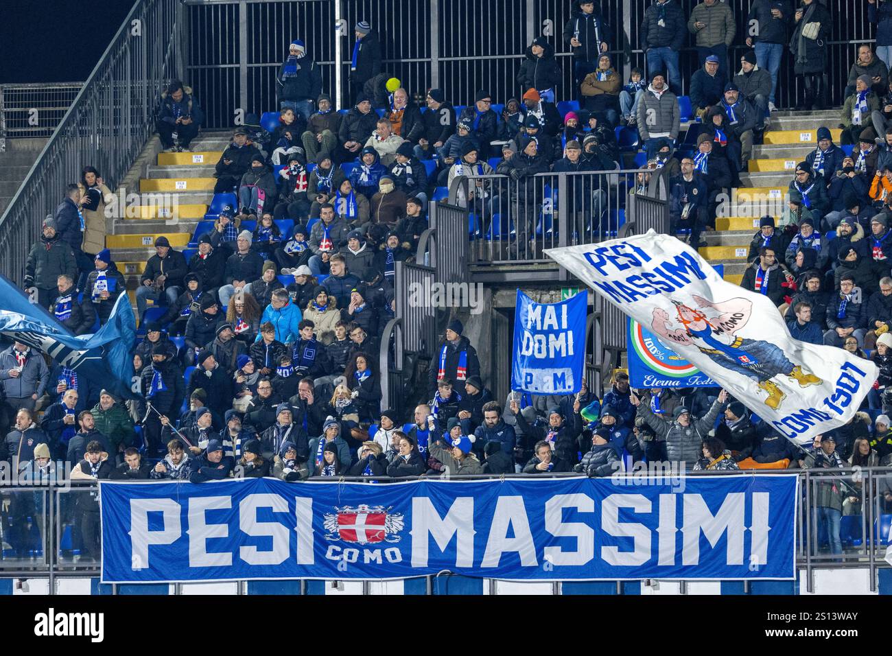 Como supporters supporting team during serie A match Como vs Lecce ...