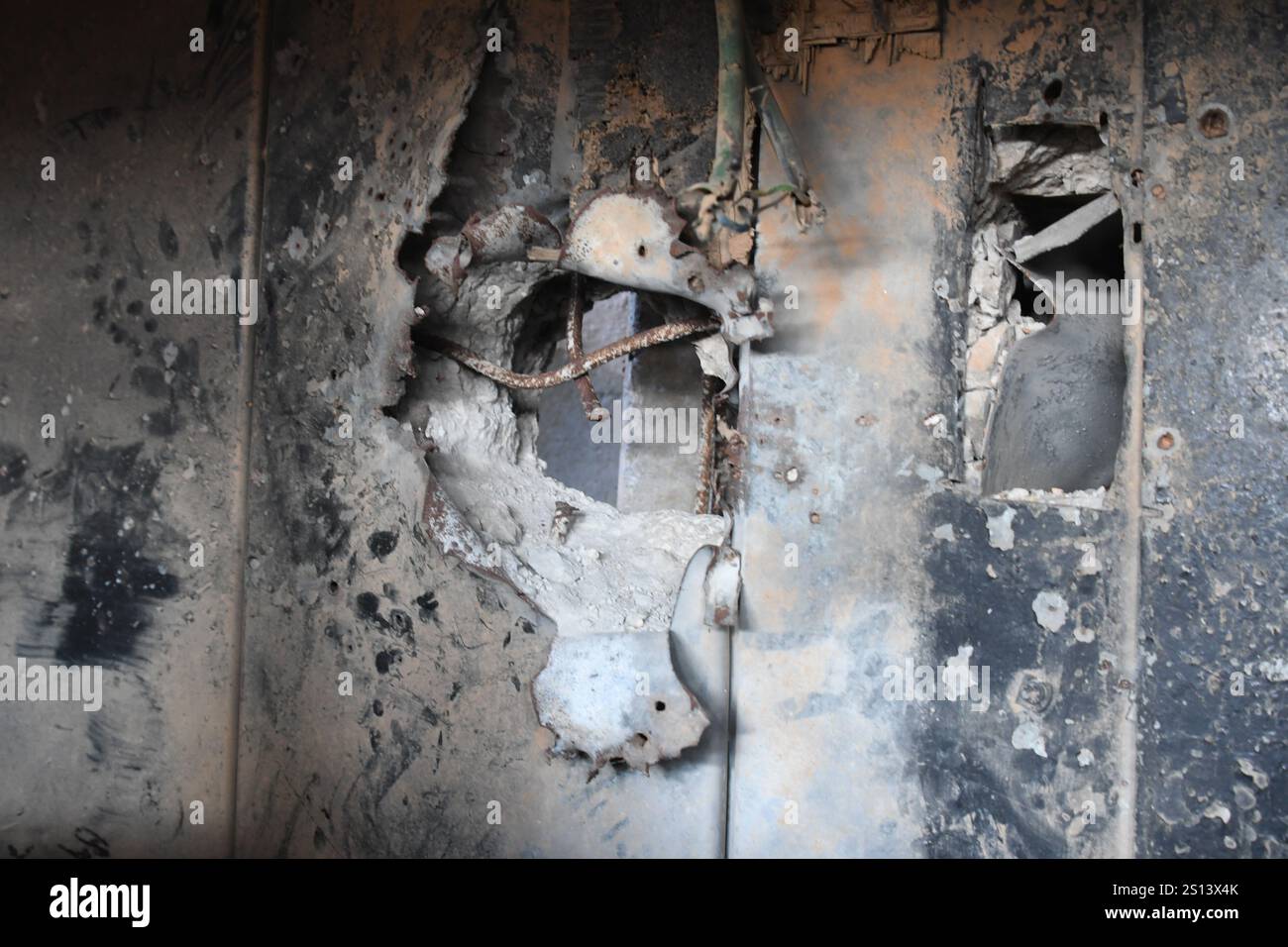 September 17, 2024 Damage caused to IDF military outpost on the ...