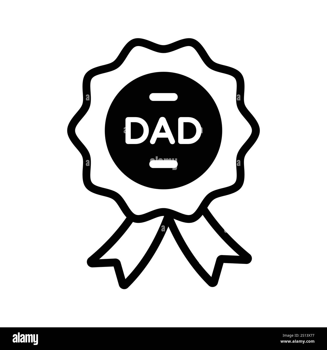 Best dad badge icon design isolated on white background Stock Vector ...