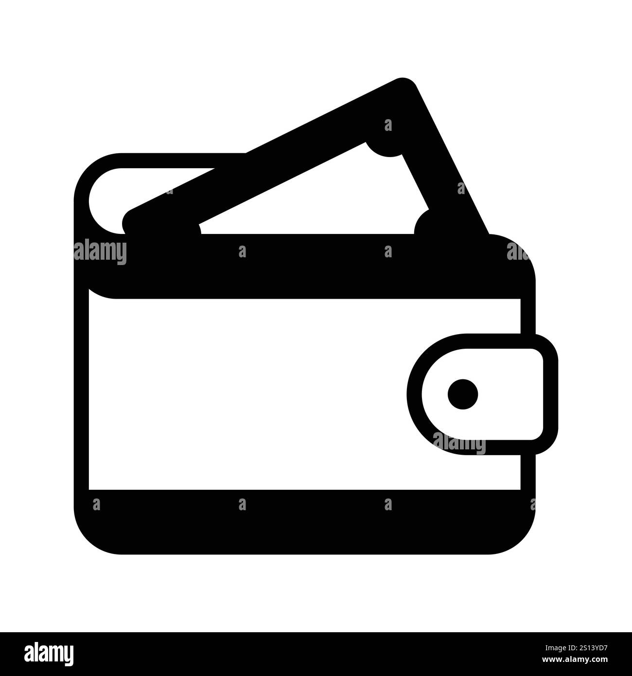 Banknotes inside wallet, cash wallet vector design Stock Vector Image ...