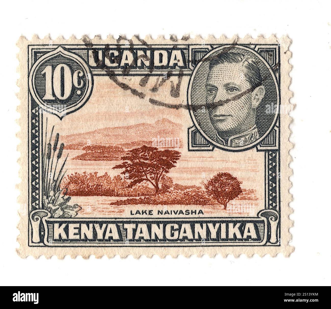 A vintage king George VI postage stamp from Kenya, Uganda and ...