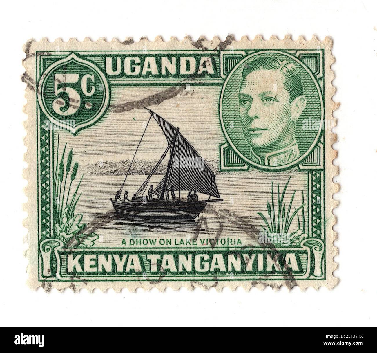 A vintage king George VI postage stamp from Kenya, Uganda and ...