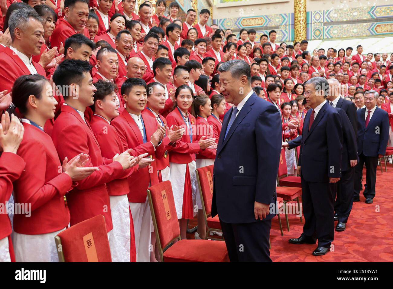 Beijing, China. 20th Aug, 2024. Party and state leaders Xi Jinping ...