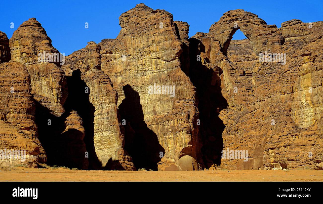 typical rock formation near Al Ula, Saudi Arabia, Al Ula Stock Photo ...